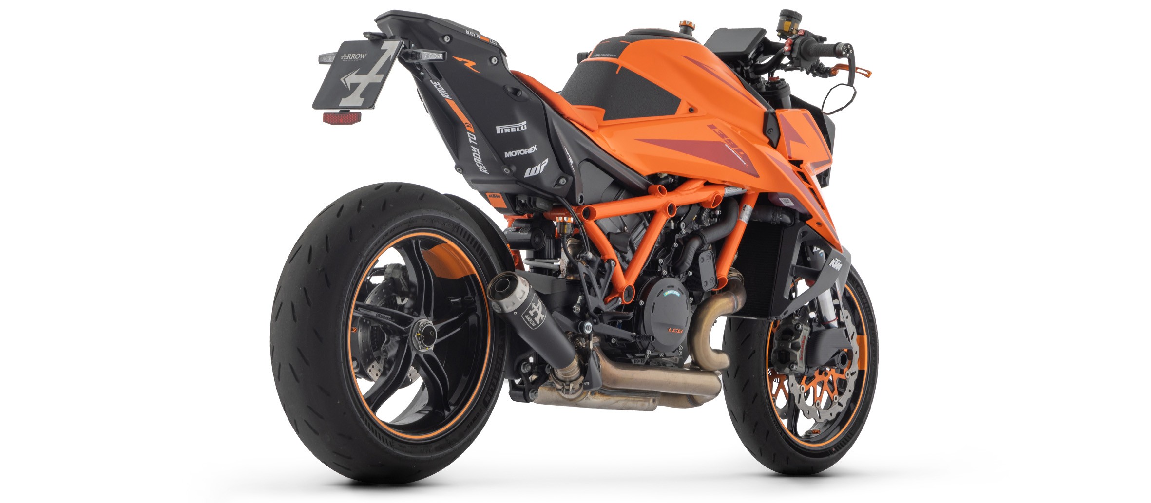 Arrow Racing DARK Nichrom Pro Race Silencer Exhaust | KTM | Duke 390 ...