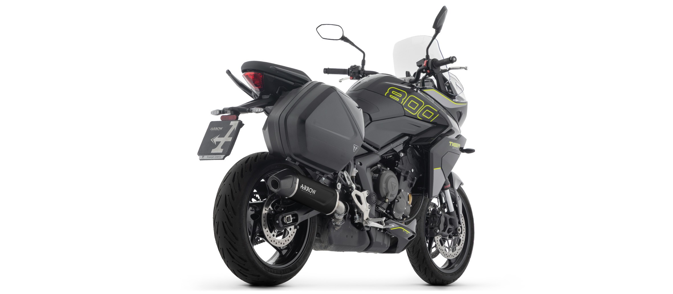 Arrow Racing Indy Race EVO Aluminum DARK silencer exhaust | Triumph ...