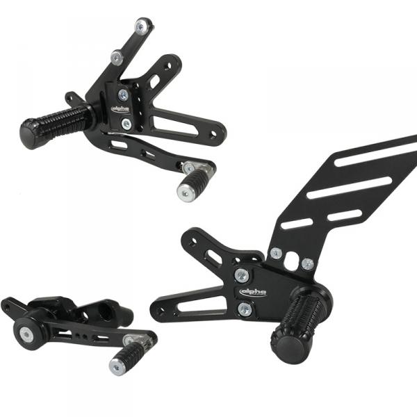 Alpha Racing EVO Adjustable Rearsets for 2015-2018 BMW S1000RR ...