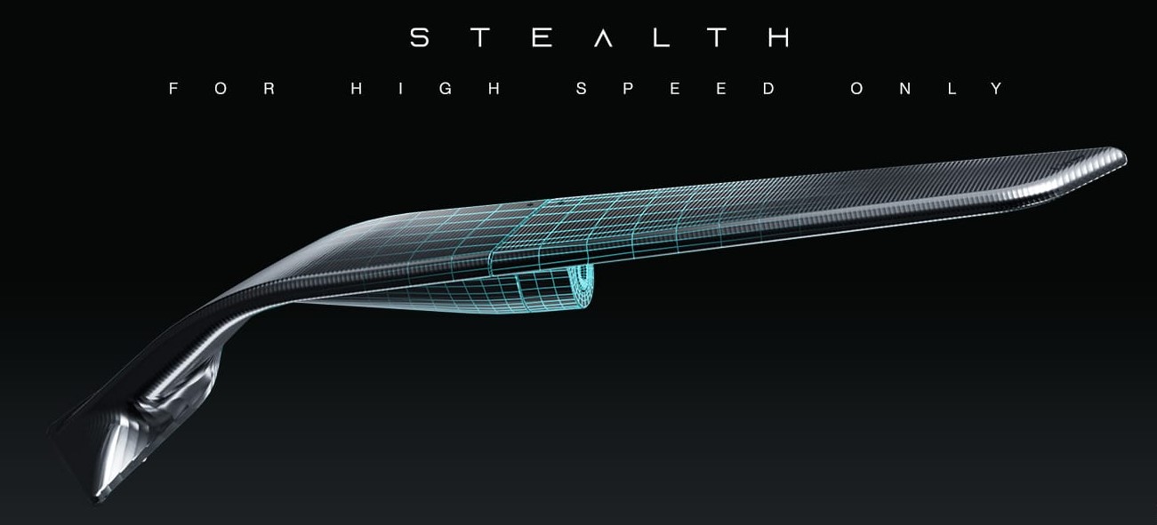 Rizoma Stealth Sport Mirrors | Black | Universal Fitment - BSN010B