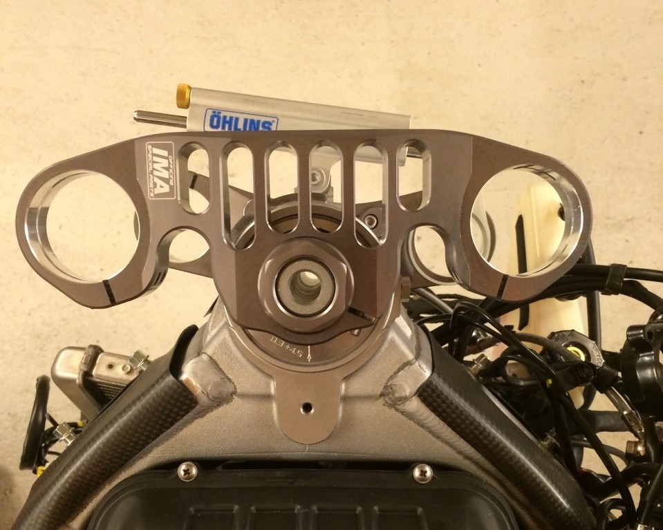 IMA Special Parts Model 4 EVO Ohlins FGR Superbike Fork Triple Clamp ...